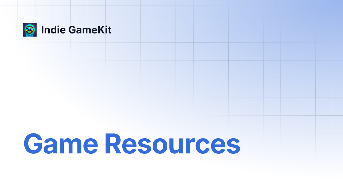 Game Resources | Indie GameKit